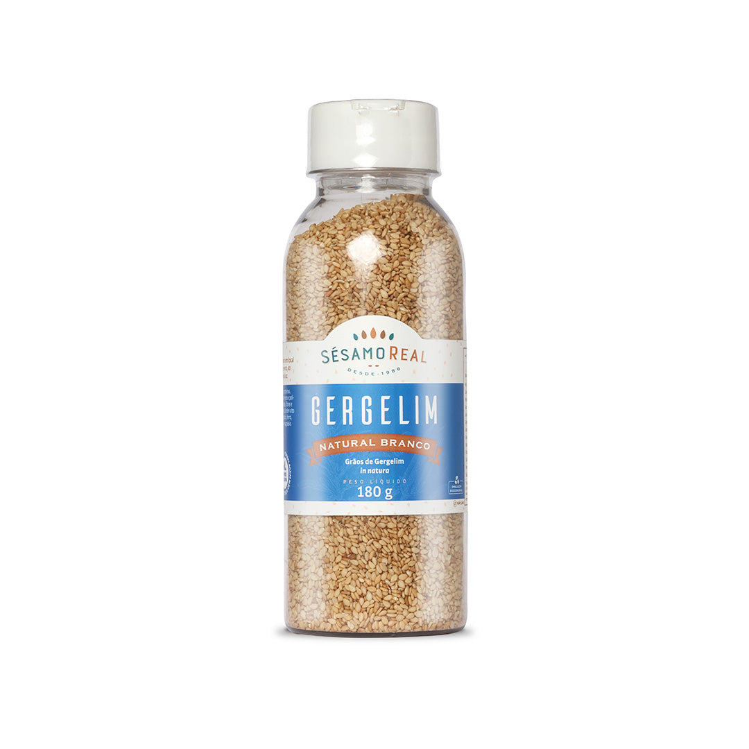 Gergelim Natural Branco 180g – Sésamo Real
